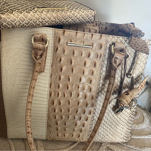 Brahmin | Bags | Brahmin Purse W Matching Key Chain Wallet | Poshmark